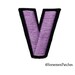2 Iron on BLOCK ALPHABET Letters Custom Embroidered - Etsy
