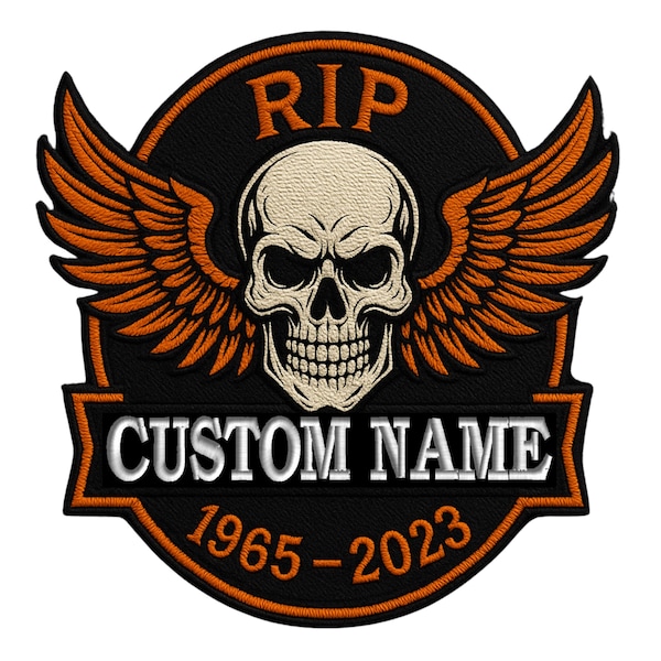 Biker Memorial Patch - Etsy