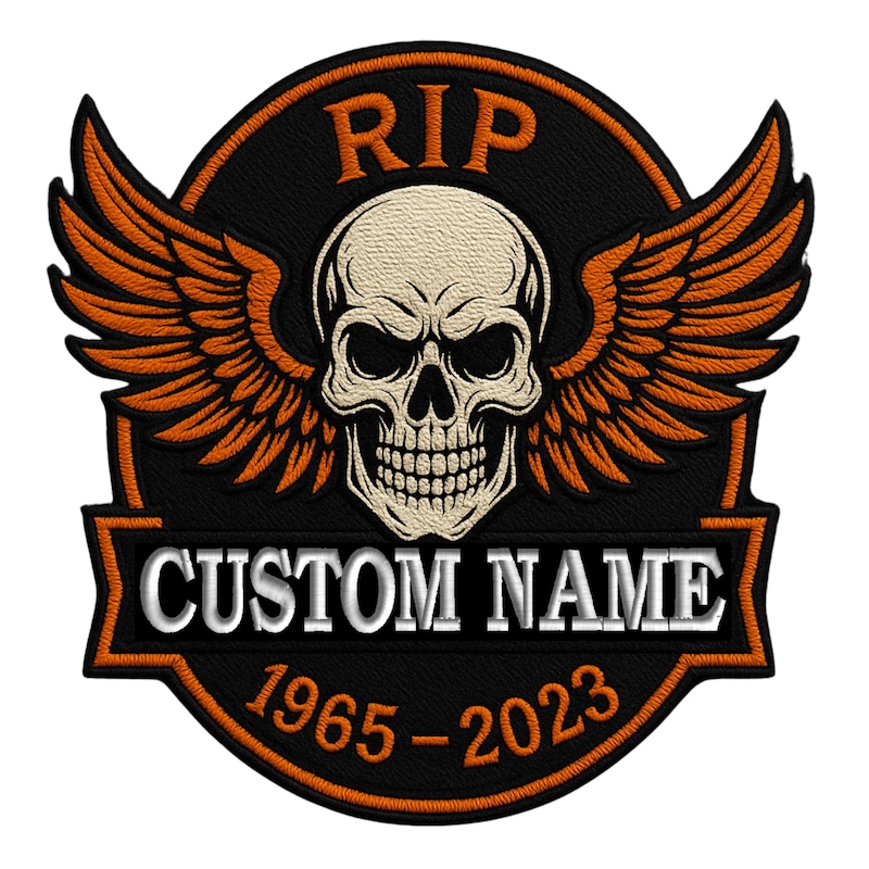 Biker Memorial Patch - Etsy
