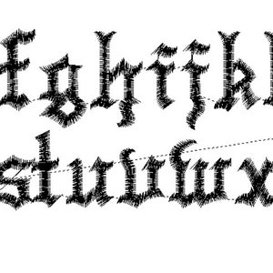 Iron on Letter Patches for Jackets Old English 7" - Etsy