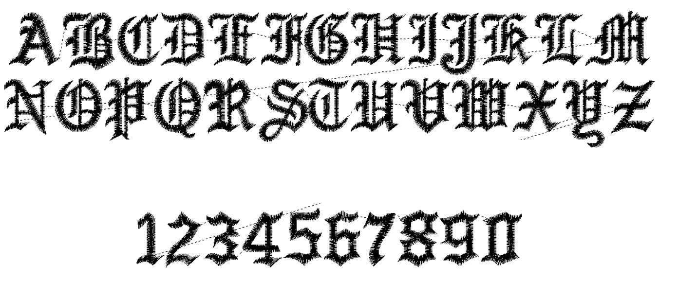 8 Iron on Letter Patches for Jackets Old English | Etsy