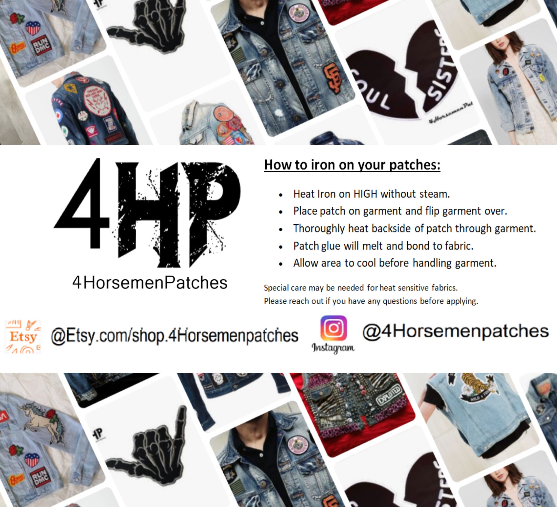 12 Best Friends Back Patches Iron on Large Custom | Etsy