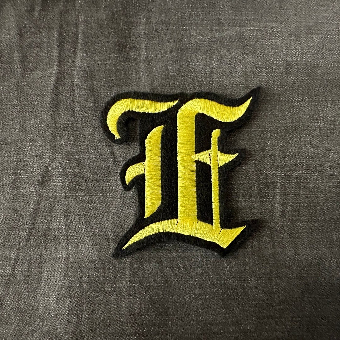 Customizable 3'' Old English Letter Patches – Personalized Embroidered ...