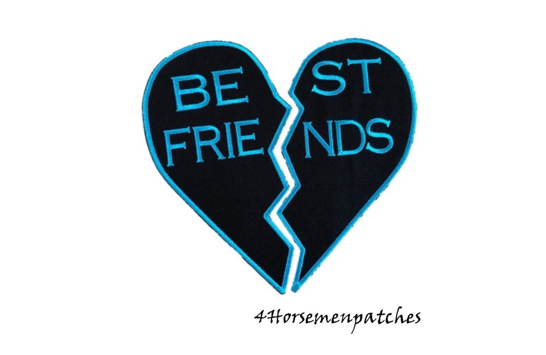 10" X 5.5" BEST FRIEND Iron on Back Patches for Jean Denim & Leather ...