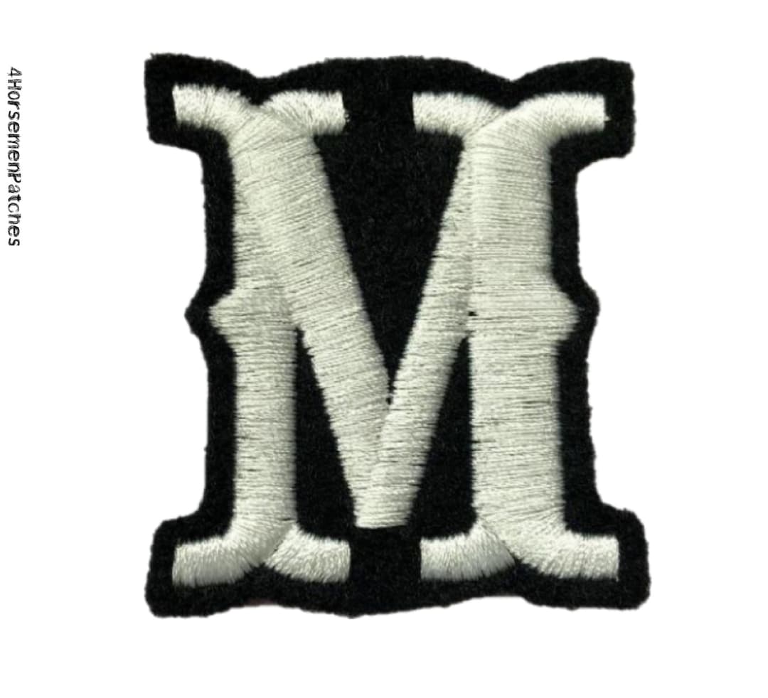 2" IRON ON Biker Style LETTERS & Motorcycle Patches for Jackets - Etsy