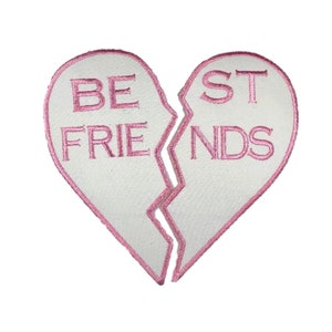 12" Best Friends Back Patches * Iron on Large Custom Embroidery for ...