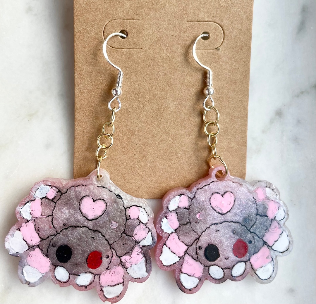 Angel Dust Spider Hazbin Hotel Dangle Earrings - Etsy