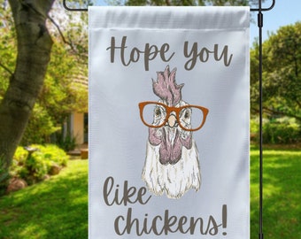 Welcome to Our Coop Garden Flag Chicken Flag Chicken Yard - Etsy
