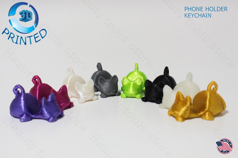 3d Printed Keychain Phone Stand - Etsy
