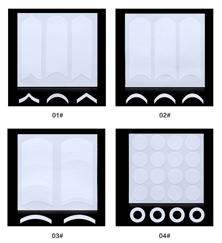 French Tip Guides Sticker Manicure Stripe Edge Nail Art Toes Decoration ...