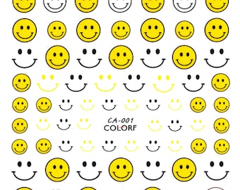 Smile Nail Decals - Etsy