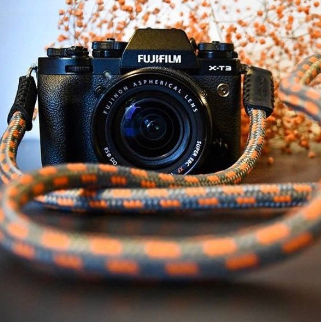 The Traveler – Handmade Rope Camera Strap With Leather Finish for DSLR ...