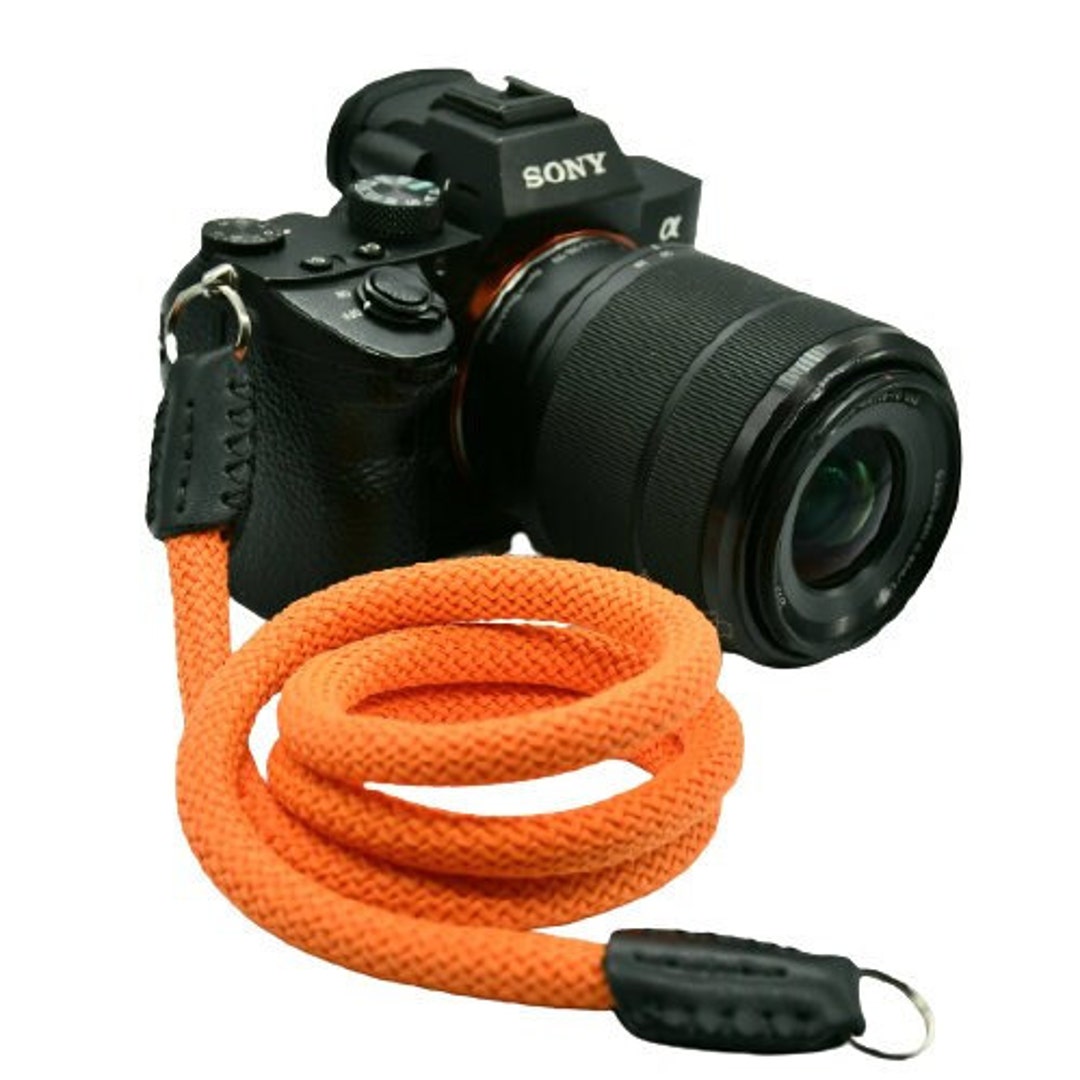 Personalized Rope Camera Strap: Handmade Leather Accents - Etsy