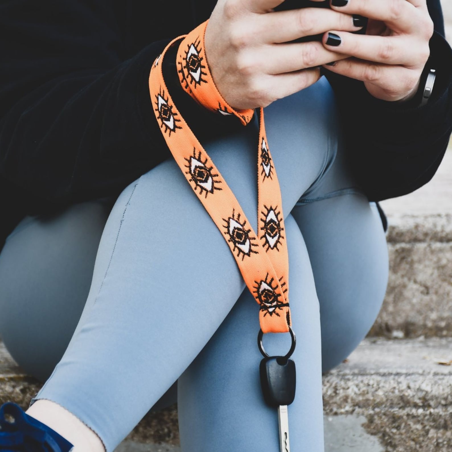 Evil Eye Lanyard for Keys , Neck Lanyard Keychain Holder, Gift for Men ...