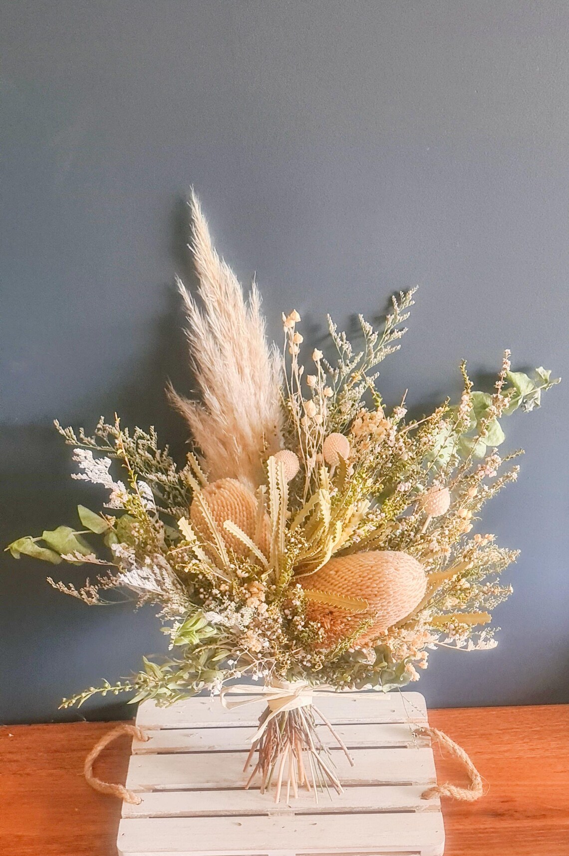 Dried Australian Native Flower Bouquet Bridal Wedding Flowers Banksia ...