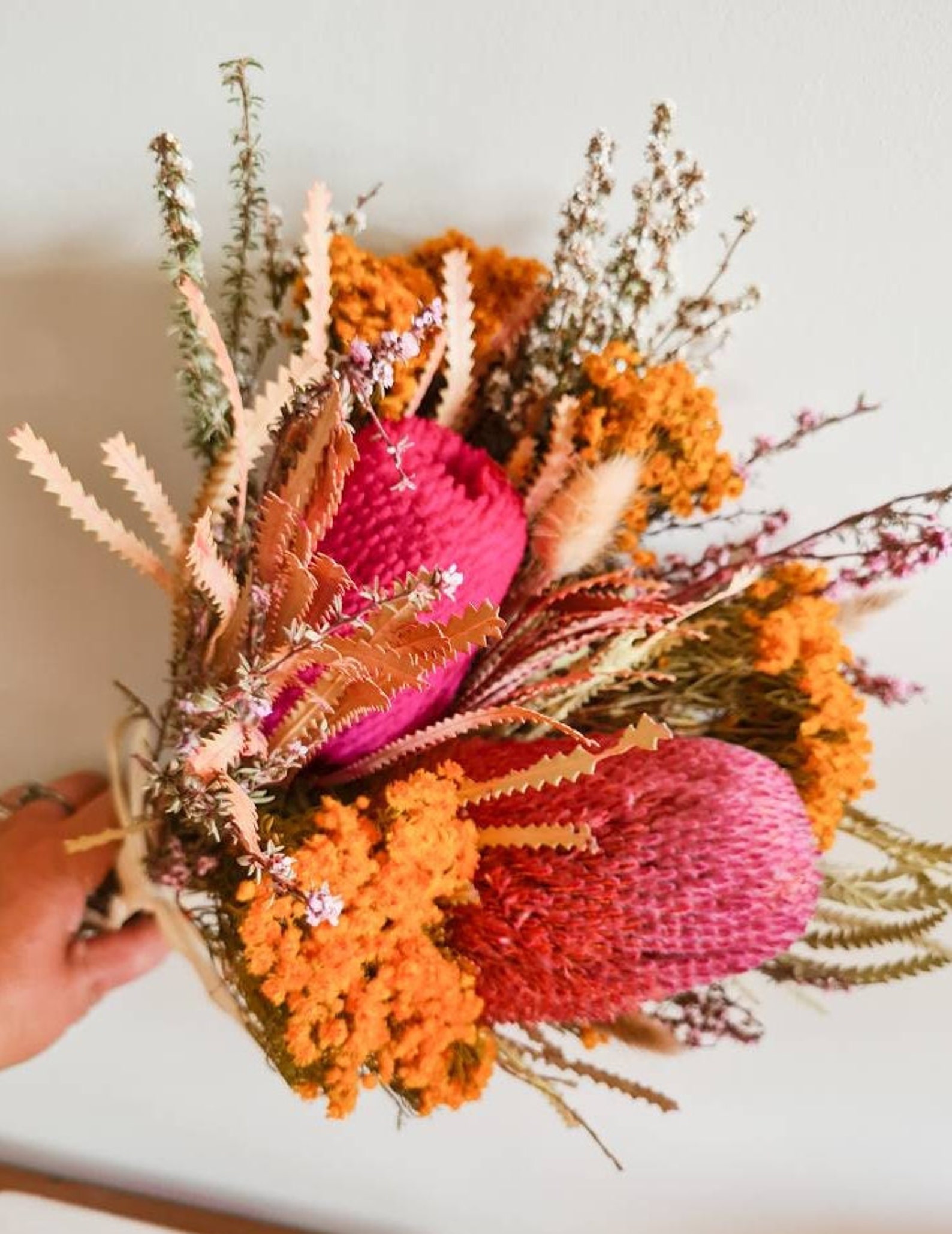 Dried Australian Native Flower Arrangement Bridal Weddings Bouquet ...
