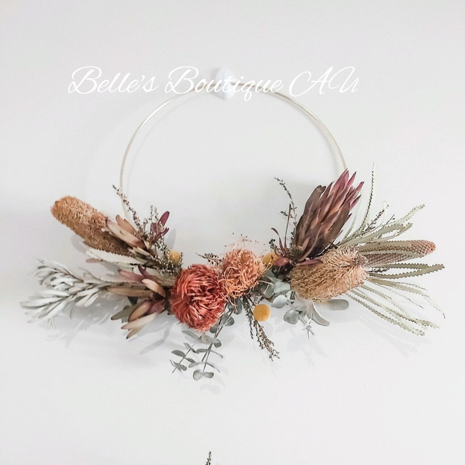 Dried Australian Native Floral Wreath Year Round Door Wreaths | Etsy