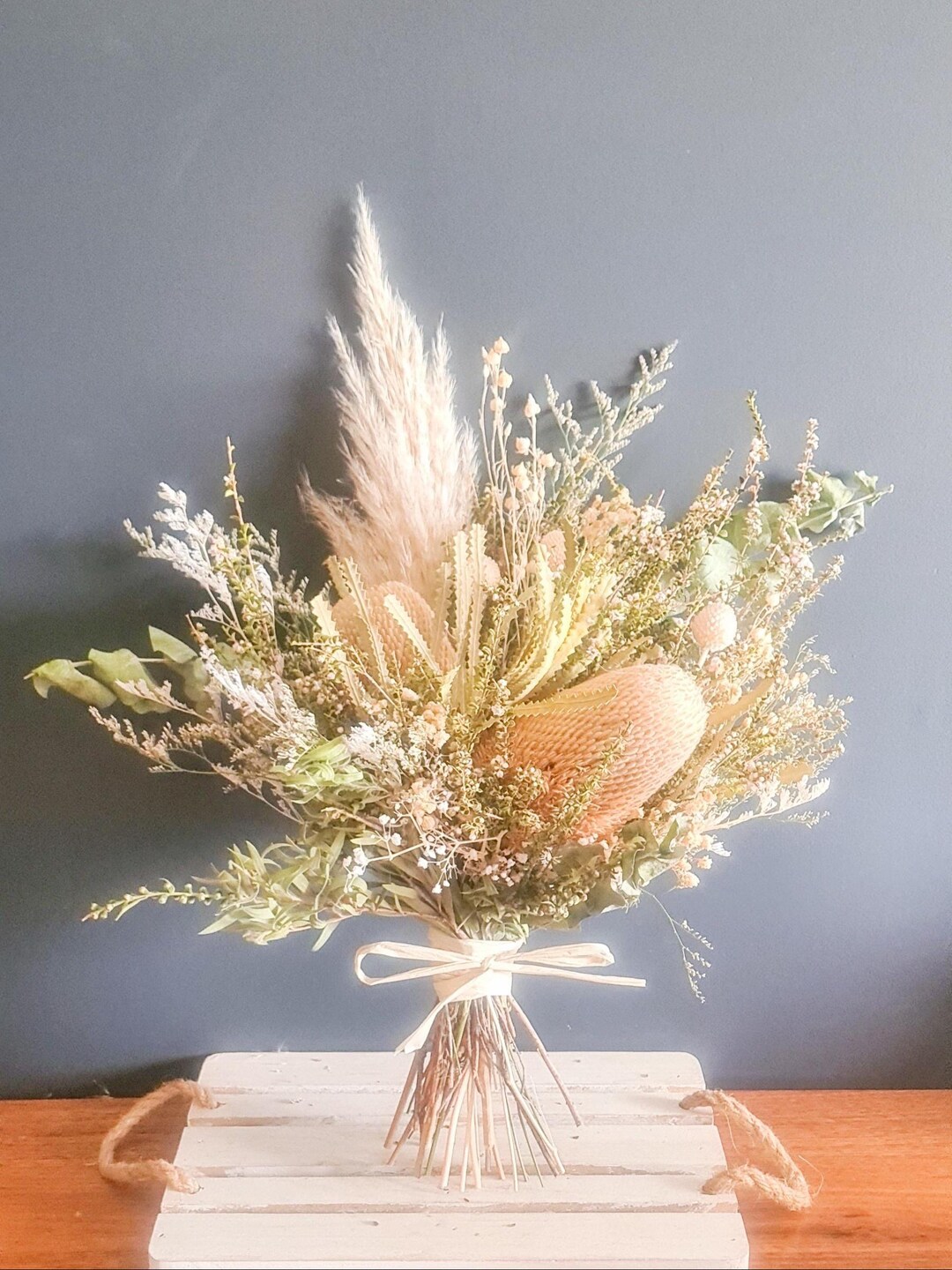 Dried Australian Native Flower Bouquet Bridal Wedding Flowers Banksia ...
