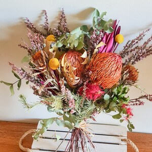 Dried Australian Native Flower Arrangement Bouquet Bunch Banksia ...