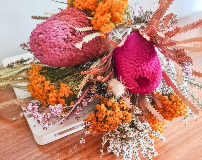Dried Australian Native Flower Arrangement Bridal Weddings Bouquet ...
