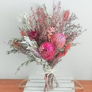 Dried Australian Native Flowers Gifts Preserved Bridal Bouquet Bunch ...