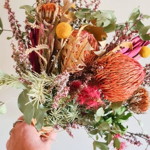 Dried Australian Native Flower Arrangement Bouquet Bunch Banksia ...