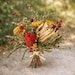 Red Dried Australian Native Flower Arrangement Banksia Bouquet ...