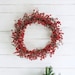 Red Berry Wreath Australian Native Dried Flower Décor Festive Holiday ...
