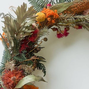 Dried Australian Native Floral Front Door Wreath Christmas Holidays ...