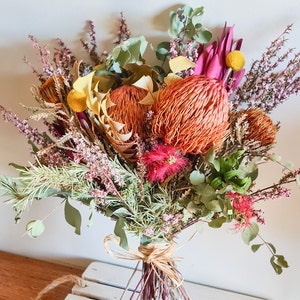 Dried Australian Native Flower Arrangement Bouquet Bunch Banksia ...