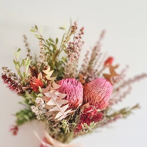 Dried Australian Native Flowers Gifts Preserved Bridal Bouquet Bunch ...