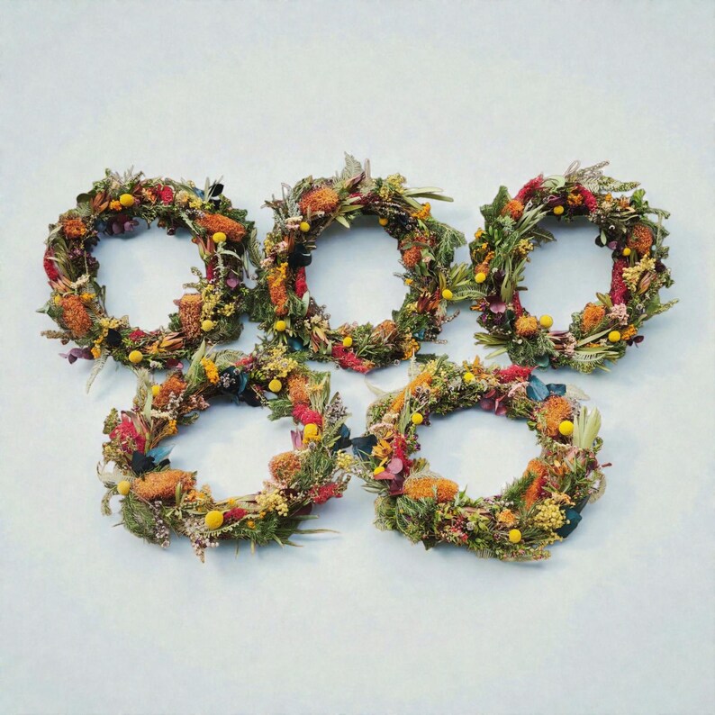 Dried Australian Native Floral Front Door Wreath Easter Holidays ...