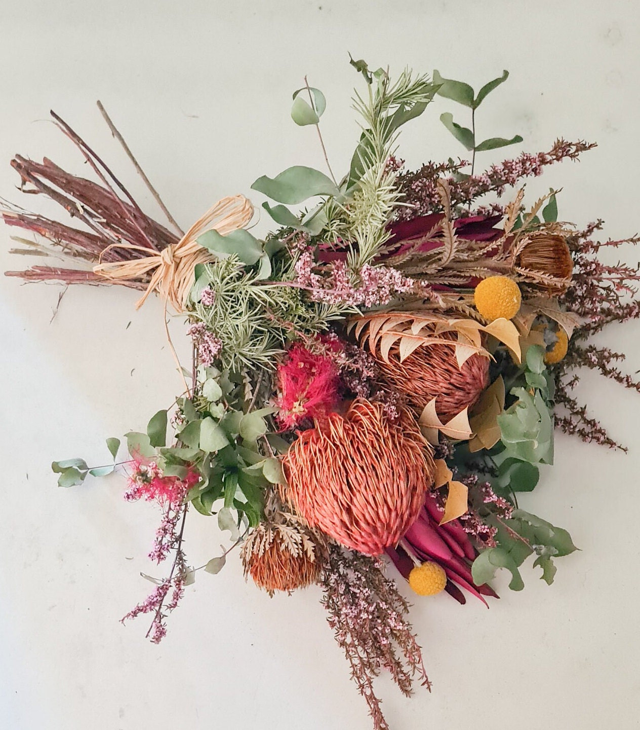 Dried Australian Native Flower Arrangement Bouquet Bunch Banksia ...