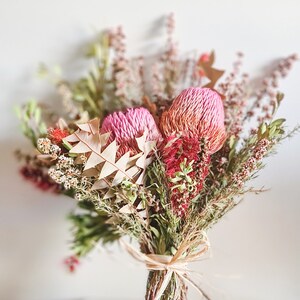 Dried Australian Native Flowers Gifts Preserved Bridal Bouquet Bunch ...