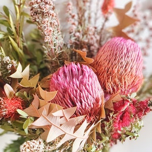 Dried Australian Native Flowers Gifts Preserved Bridal Bouquet Bunch ...