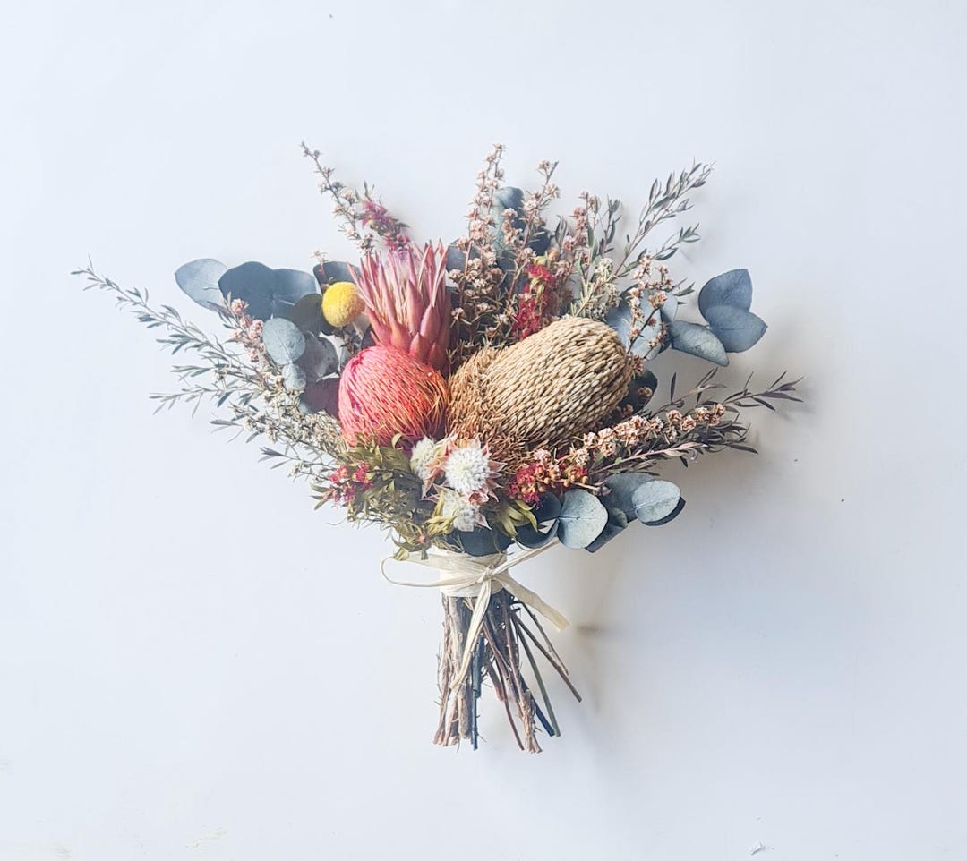 Dried Australian Native Flowers Bouquet Preserved Floral Arrangement ...