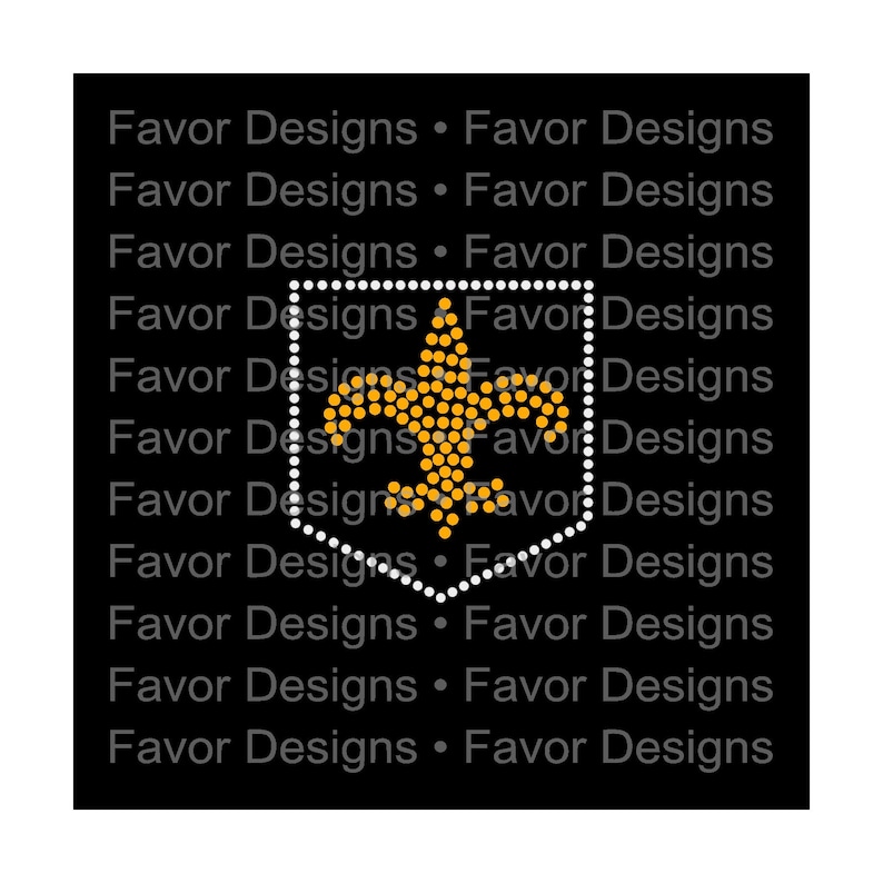 Fleur De Lis Pocket 10ss Rhinestone SVG Fleur De Lis SVG - Etsy