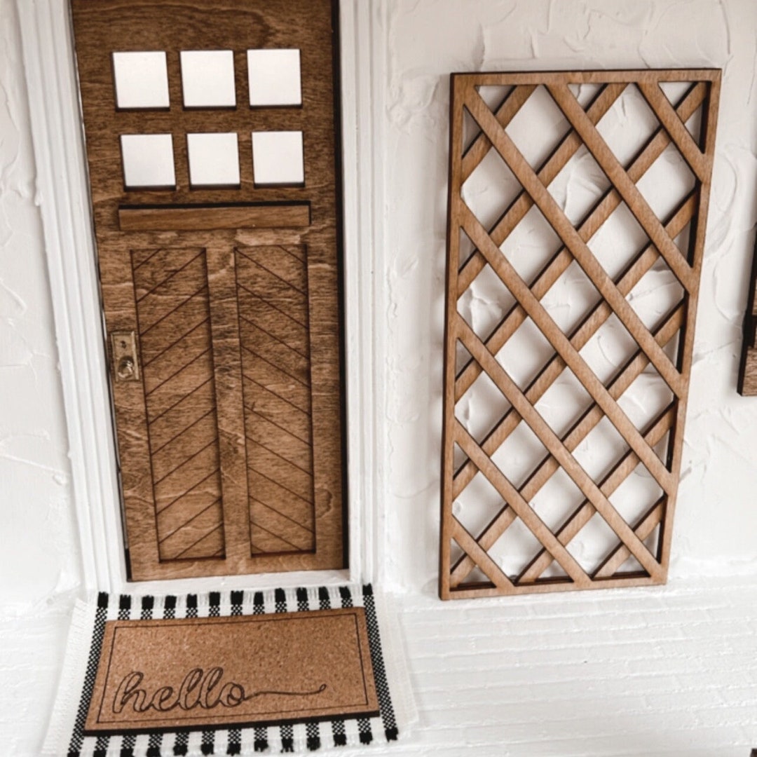 Dollhouse Trellis, Miniature Trellis, Dollhouse Decor, Floral Trellis ...