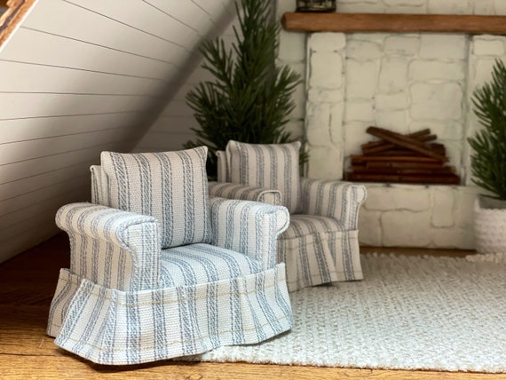 Dollhouse Miniatures chair Armchair seating dollhouse | Etsy