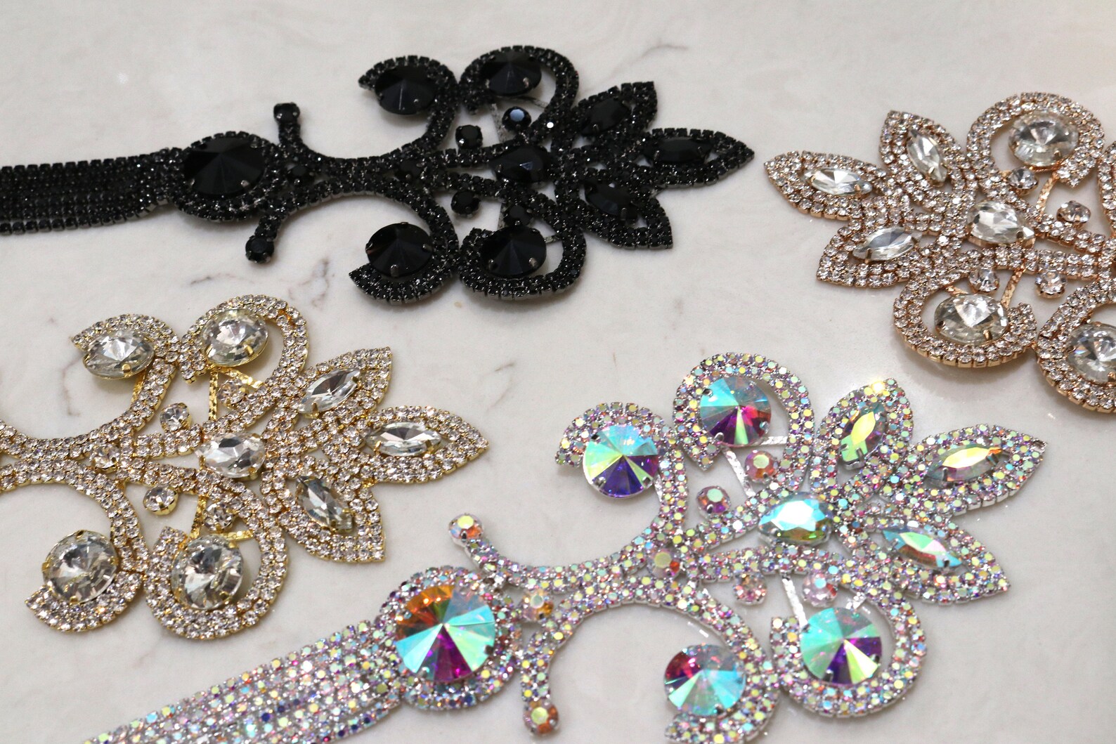 Applique Trim Bridal Applique DIY Weddings Trim Rhinestone | Etsy