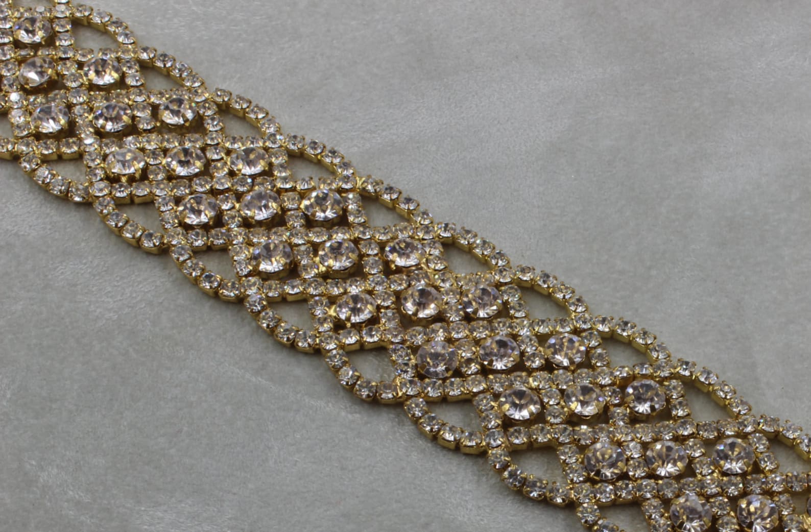 One Yard Gold Applique Trim Bridal Applique Gold Trim | Etsy