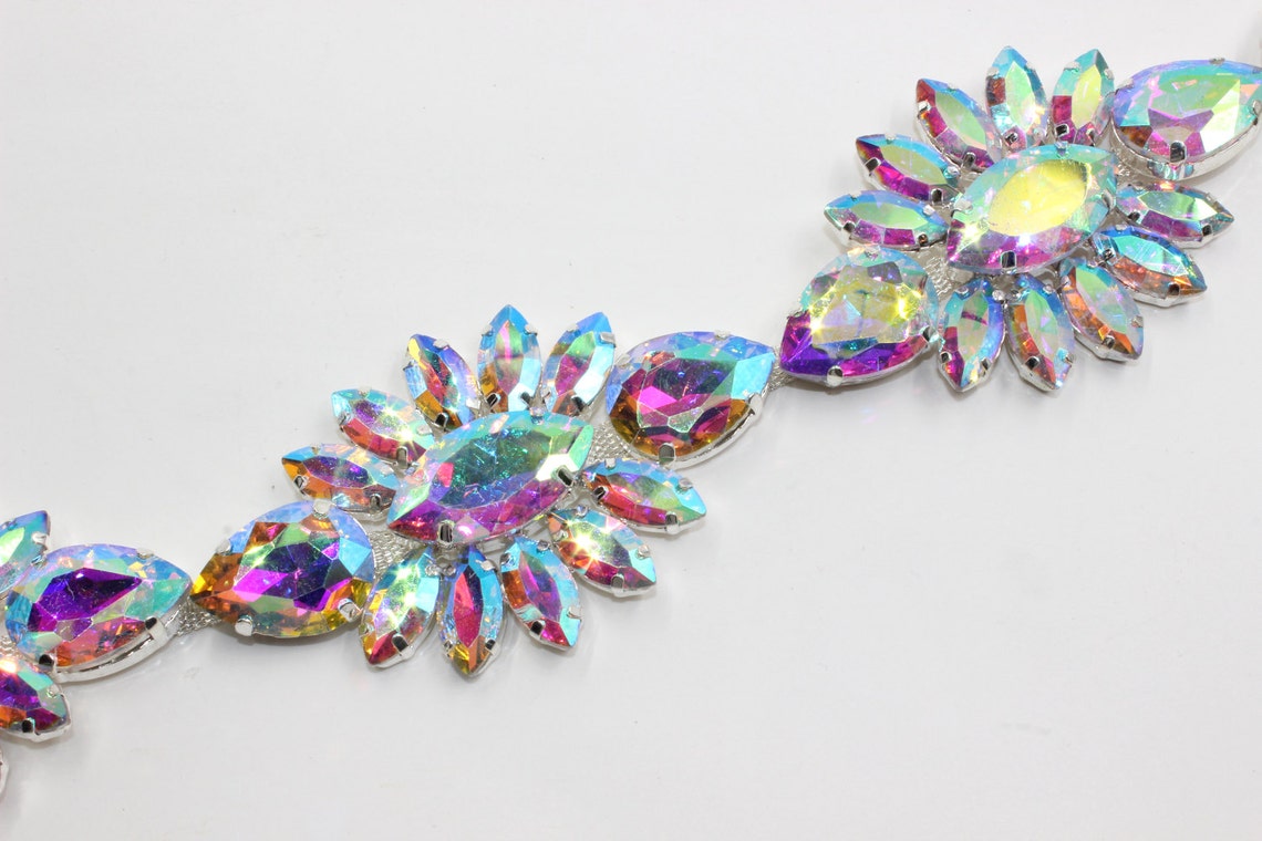 Applique Trim Bridal Applique DIY Weddings Trim Rhinestone - Etsy