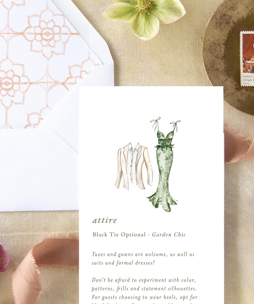 Watercolor Wedding Attire Icon Illustration PNG - Whimsical Watercolor ...