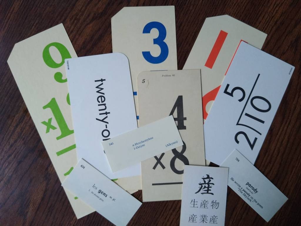 Flash Card Sampler Pack - Etsy