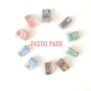 10 Crocheted With Love Ultrasuede Labels // Tags for Knitting and ...