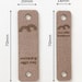 10 Crocheted With Love Ultrasuede Labels // Tags for Knitting and ...