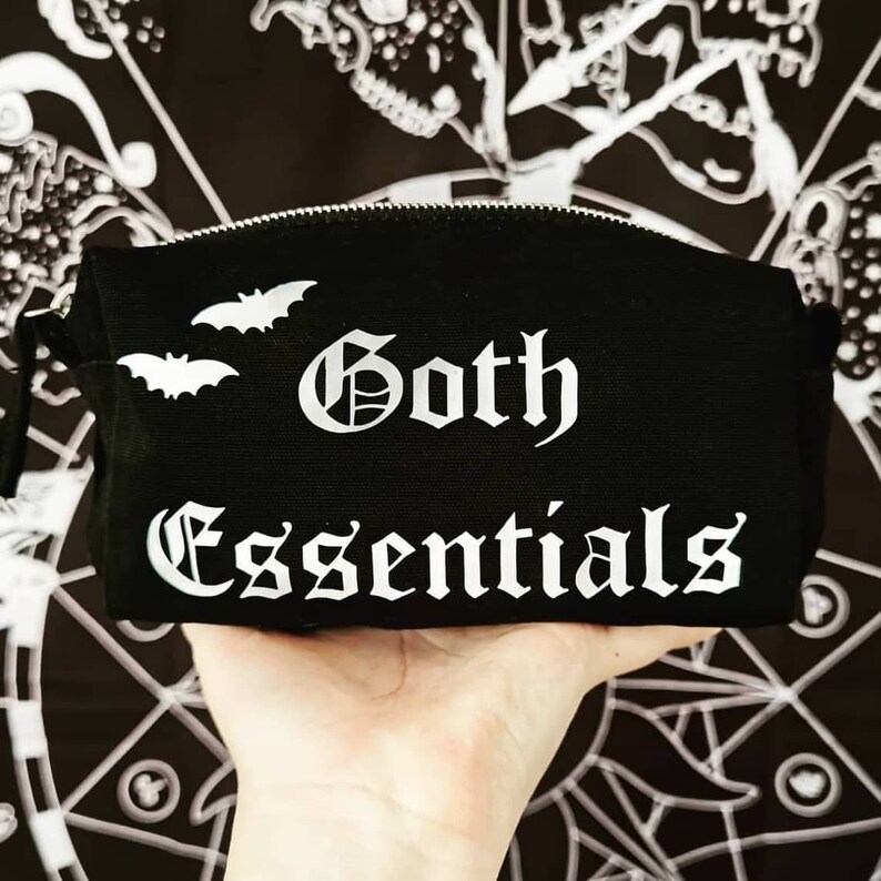 Goth Essentials Make Up/ Pencil Case Emo Gothic Homeware | Etsy