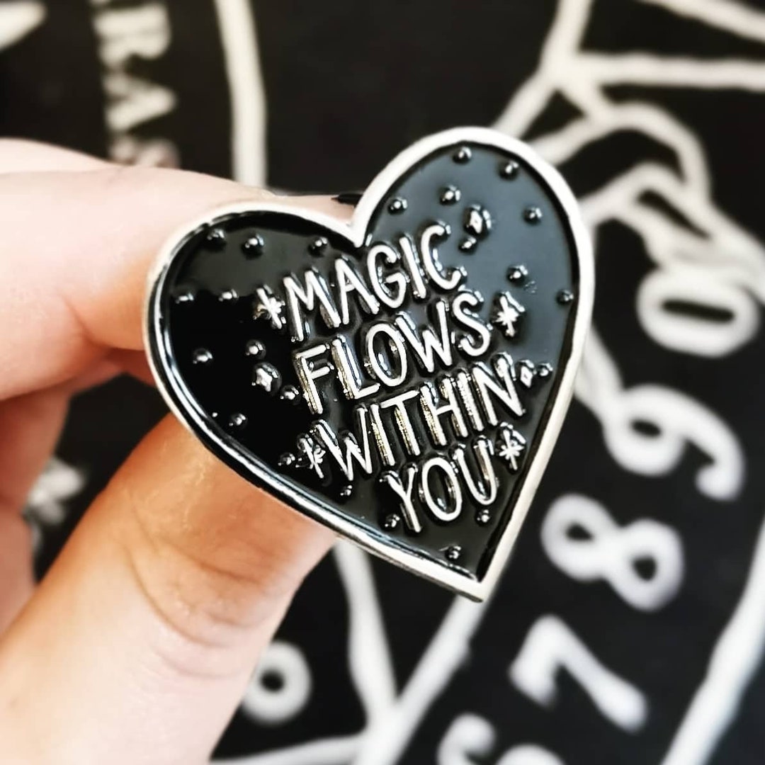Magic Enamel Pin | Soft Enamel | Lapel Pin Badge | Motivational | Goth ...
