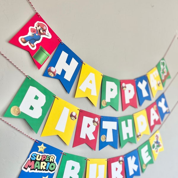 Mario Party Banner - Etsy