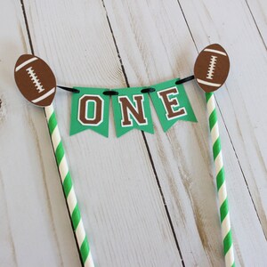 Football Birthday Cake Topper, Custom Age Cake Topper, Kids Sports ...